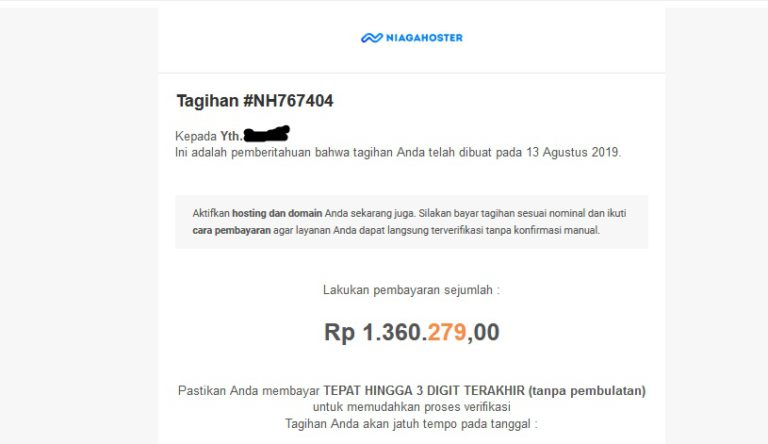 Contoh Invoice Perorangan ke Perusahaan – Gramedia Literasi