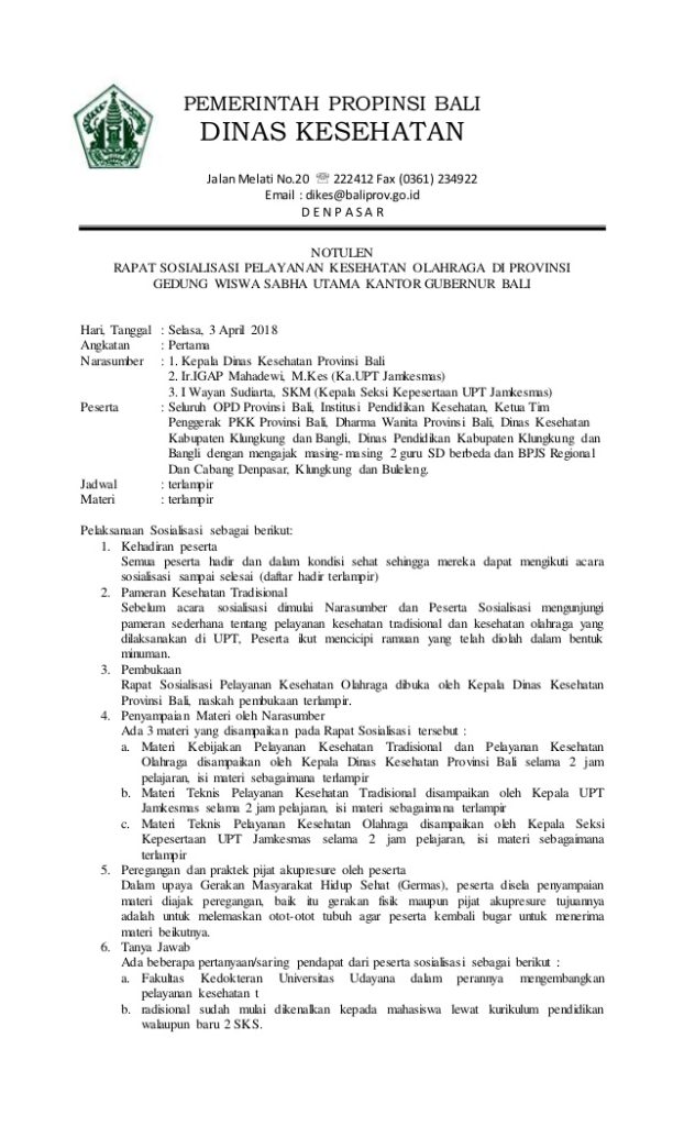 Contoh Notula Rapat: Struktur dan Cara Membuatnya – Gramedia Literasi