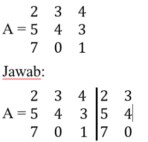 Rumus dan Contoh Determinan Matriks – Gramedia Literasi