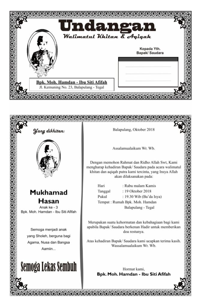 8 Contoh Undangan Khitanan Lengkap dengan Berbagai Format – Gramedia ...