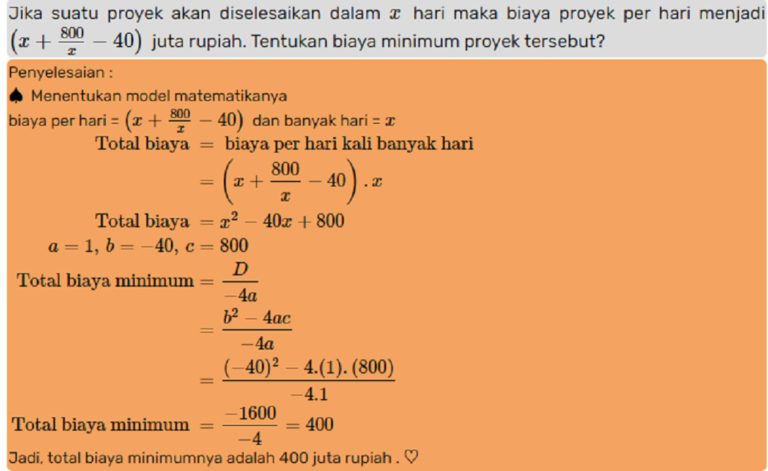 Mengetahui Rumus Penentuan Nilai Maksimum dan Minimum – Gramedia Literasi