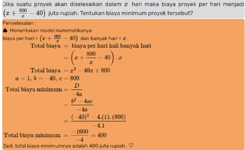 Mengetahui Rumus Penentuan Nilai Maksimum dan Minimum – Gramedia Literasi