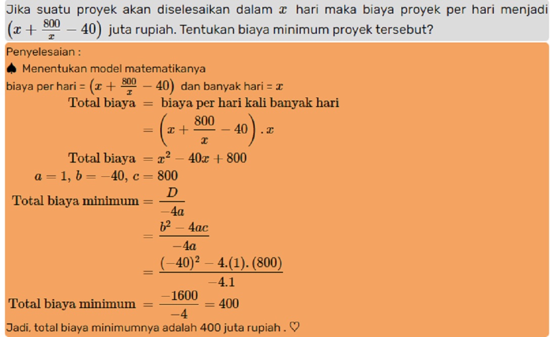 Mengetahui Rumus Penentuan Nilai Maksimum dan Minimum – Gramedia Literasi
