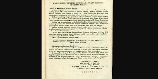 Dekret Presiden 5 Juli 1959: Sejarah dan Dampaknya – Gramedia Literasi